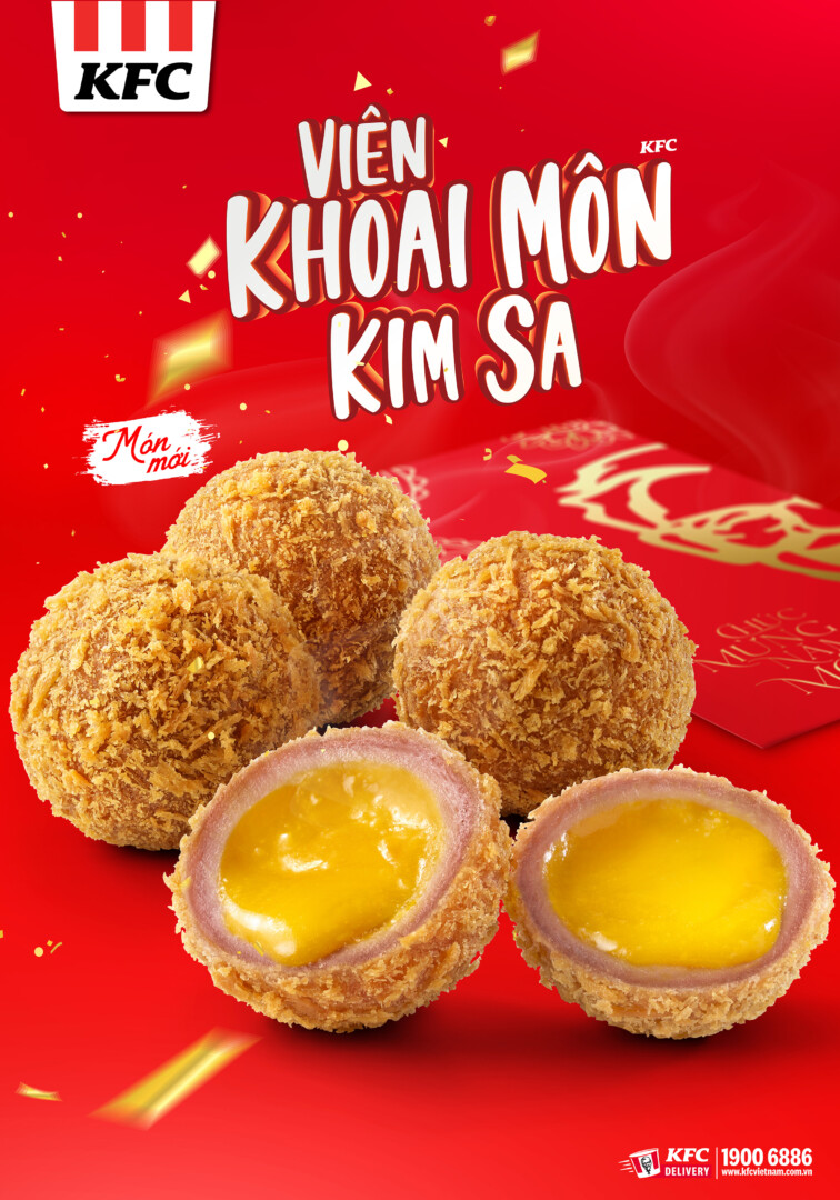 KFC Viên khoai môn kim sa - Vị Ngon Tinh Tế!!! - LAVYON