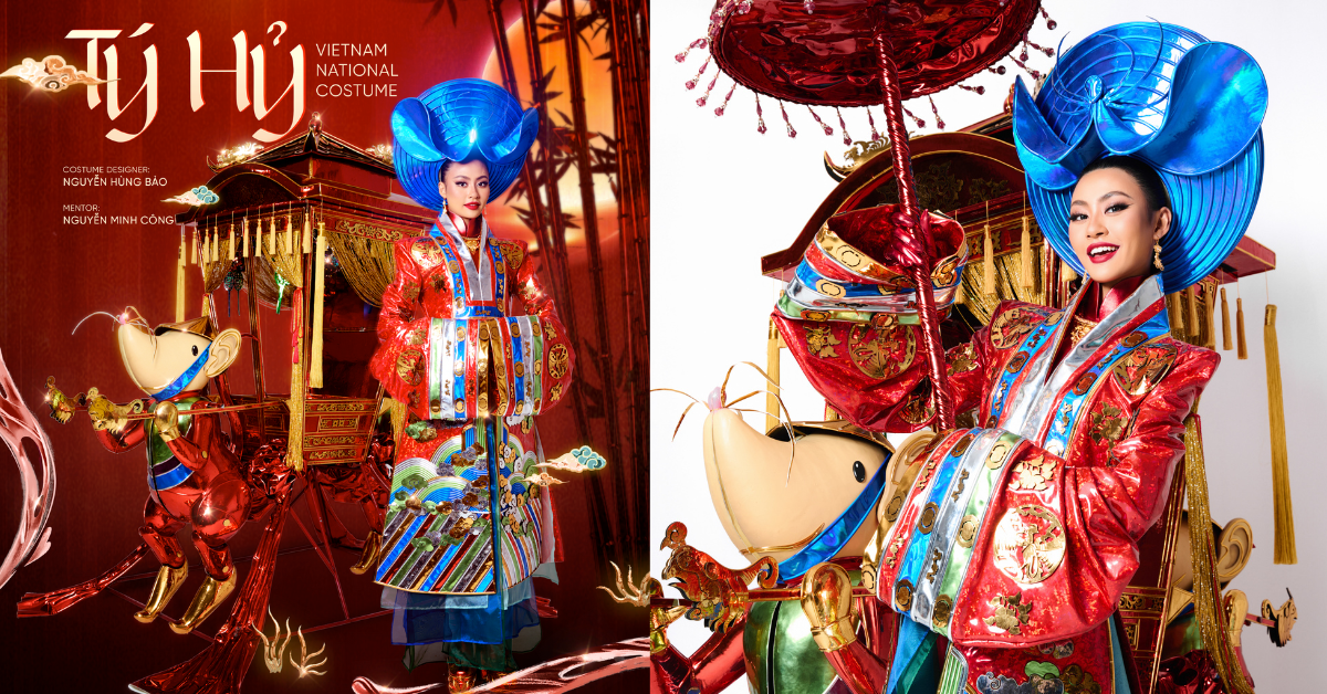 Tý Hỷ nặng 50kg có làm khó Xuân Hạnh trong phần thi National Costume ...